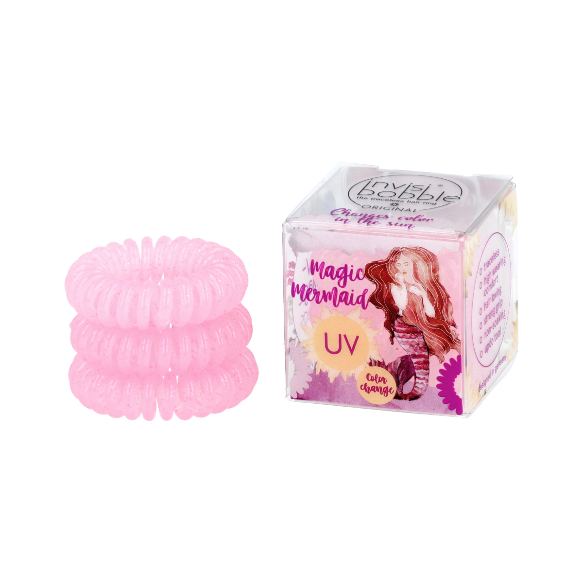 Invisibobble ORIGINAL Magic Mermaid Coral Cha-Cha - Haargummi - 3 Stück ...