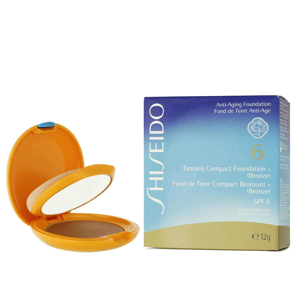 Shiseido Tanning Compact Foundation N SPF 6 (Bronze) 12 g | Make-Up ...