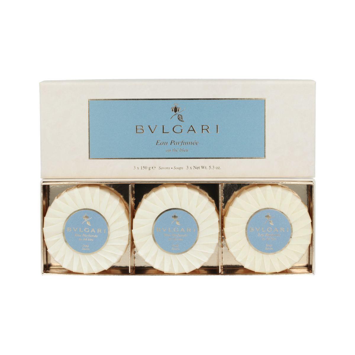 Bvlgari Eau Parfumée au Thé Bleu Perfumed Soap 3 x 150 g | Damendüfte ...