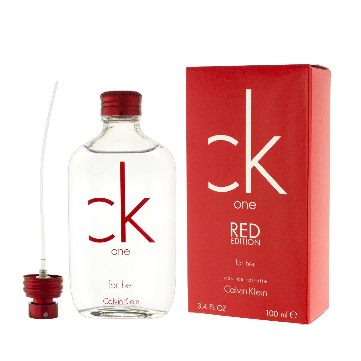 Calvin Klein CK One Red Edition for Her Eau De Toilette 100 ml ...