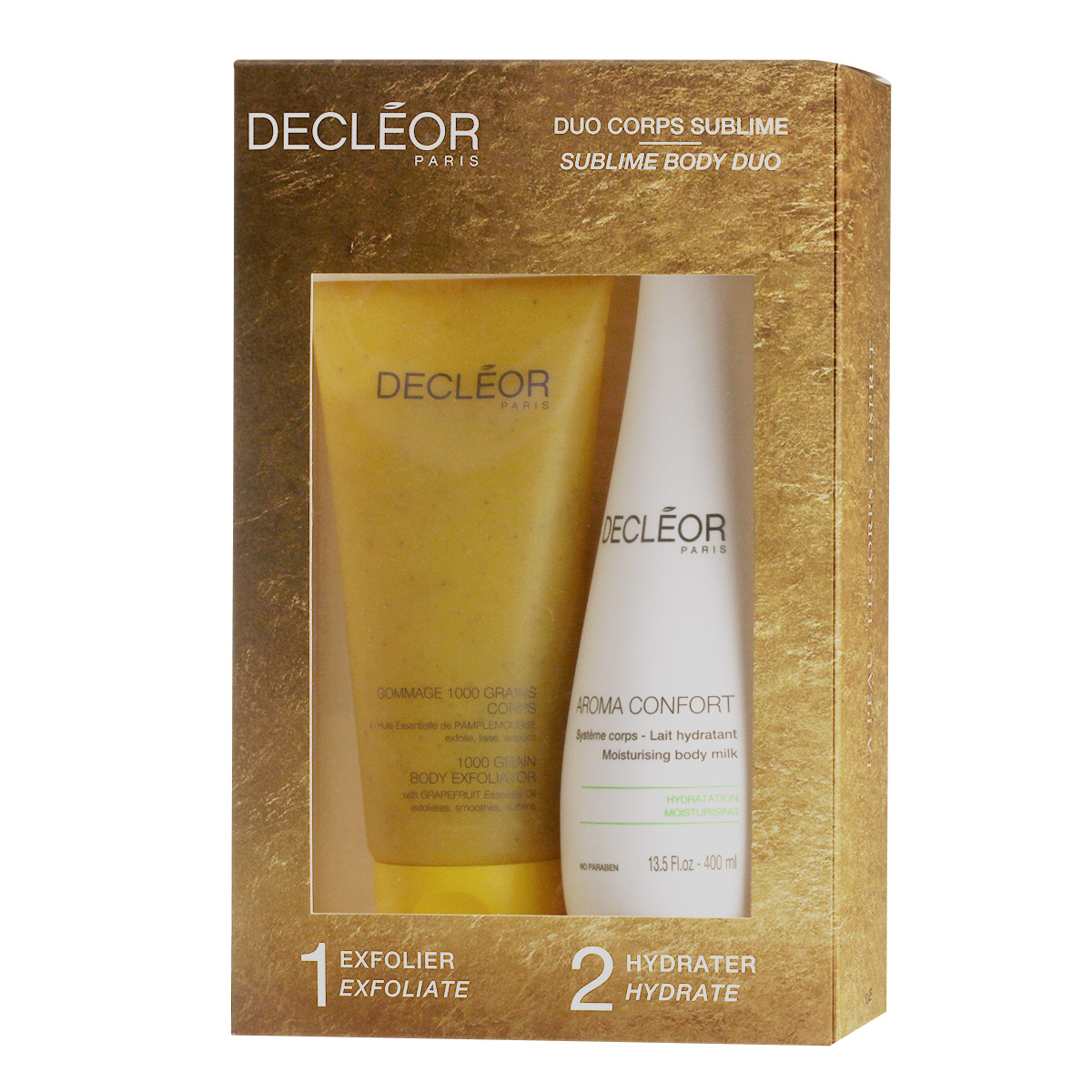 Decléor Aroma Confort Moisturising Body Milk 400 ml + 1000 Grain Body ...