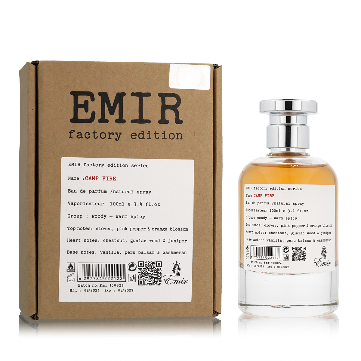 Emir Camp Fire Factory Edition Eau De Parfum 100 ml | Herrendüfte ...